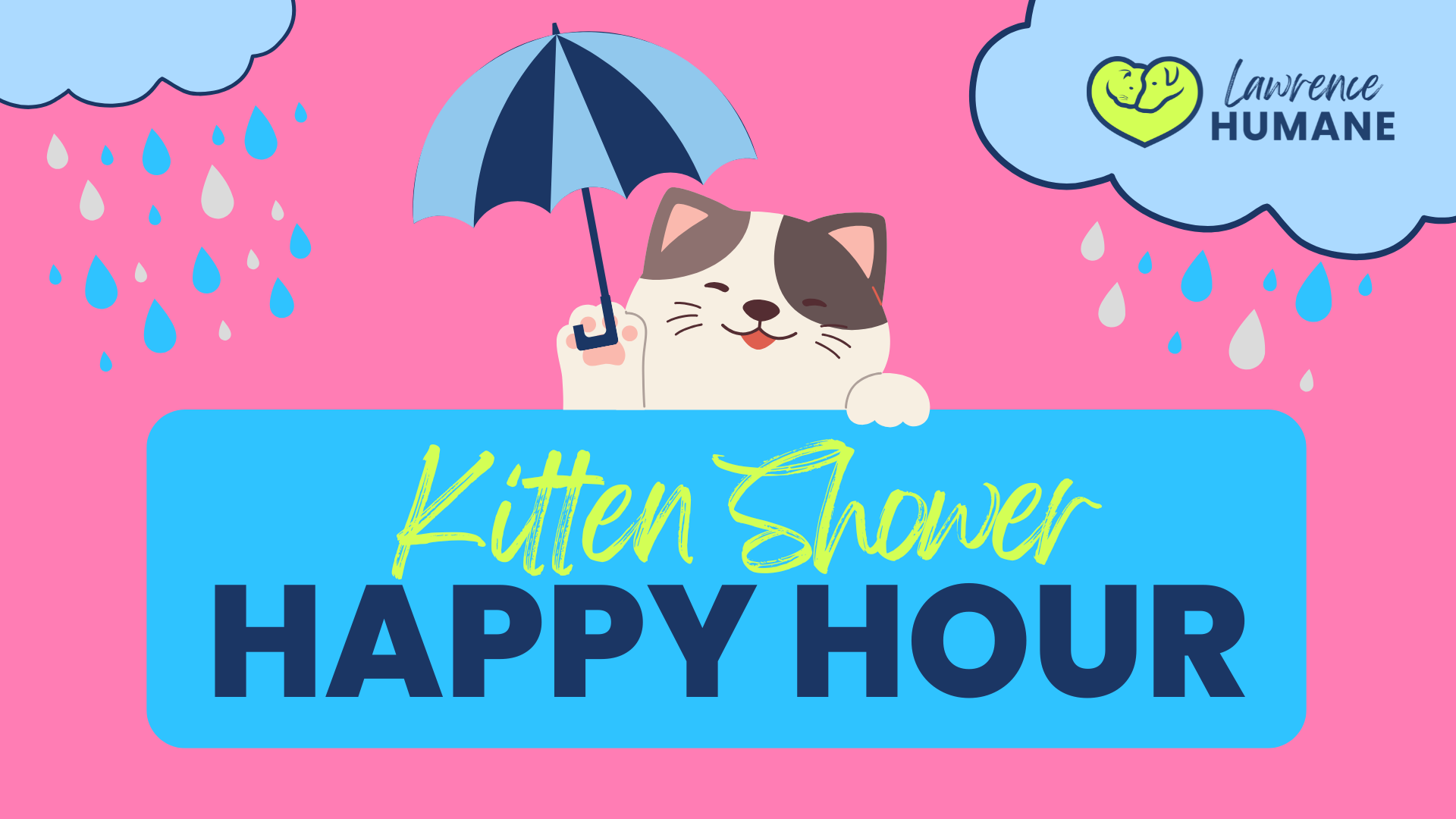 Kitten Shower Happy Hour - Lawrence Humane